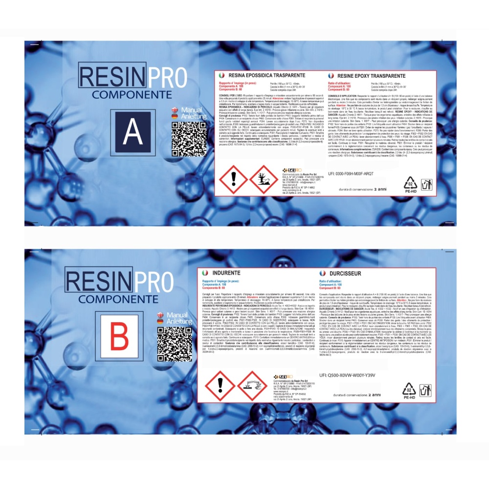 Set di Resina 800gr e 320gr per progetti DIY e artistici | ResinPro